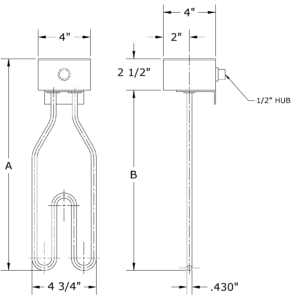 SOS Series Over the Side Immersion Heaters – Formed Element – Tank Side ...